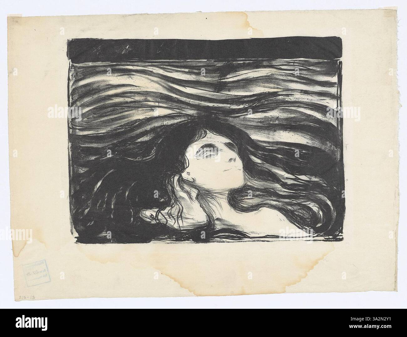 Munch portrays love through the movement of swirling waves, which ...