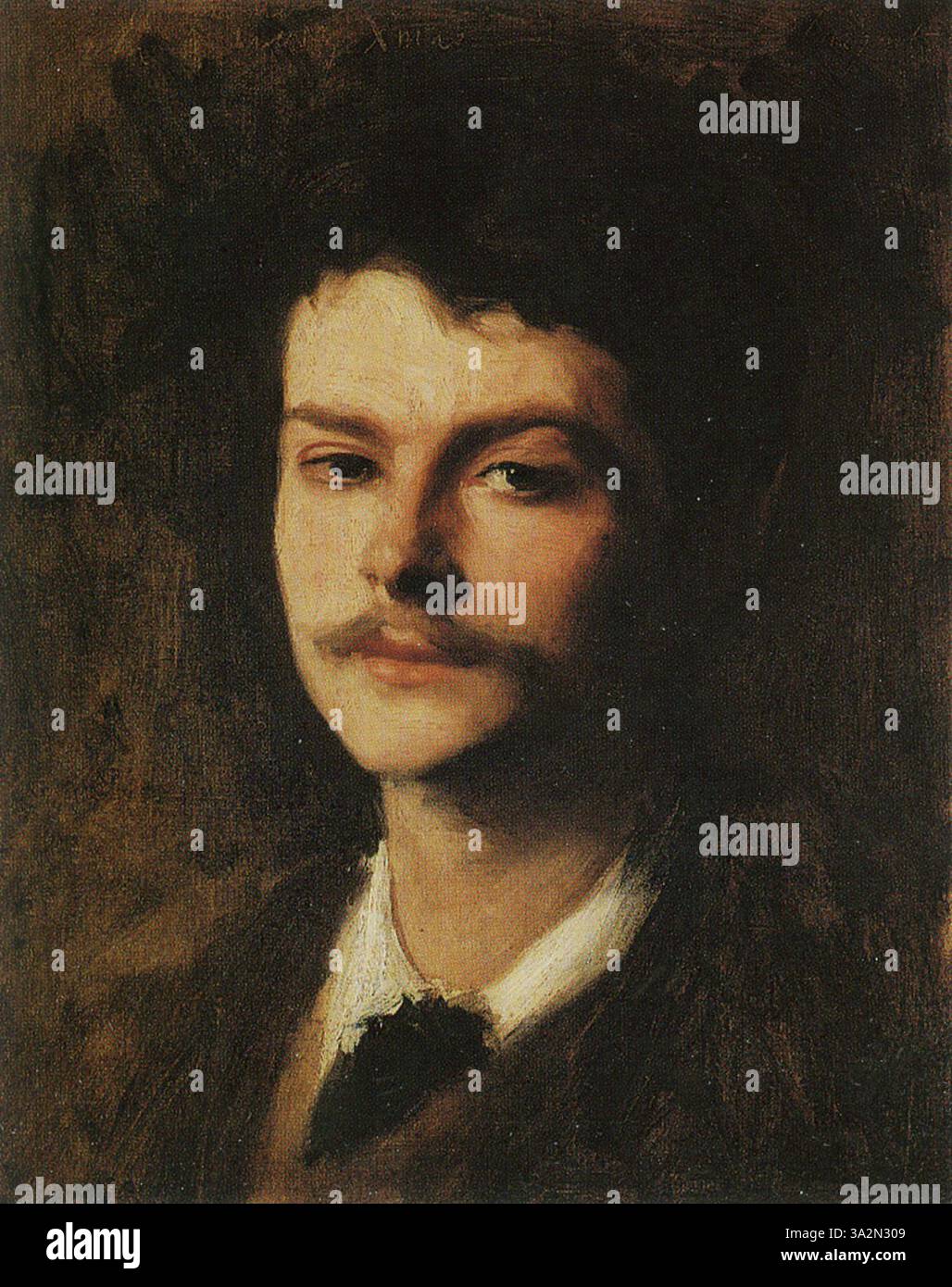 This portrait of Dennis Miller Bunker, painted by Sargent around 1887 ...