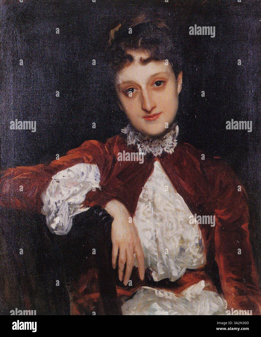 This portrait of Mrs. Charles Deering, painted by John Singer Sargent ...