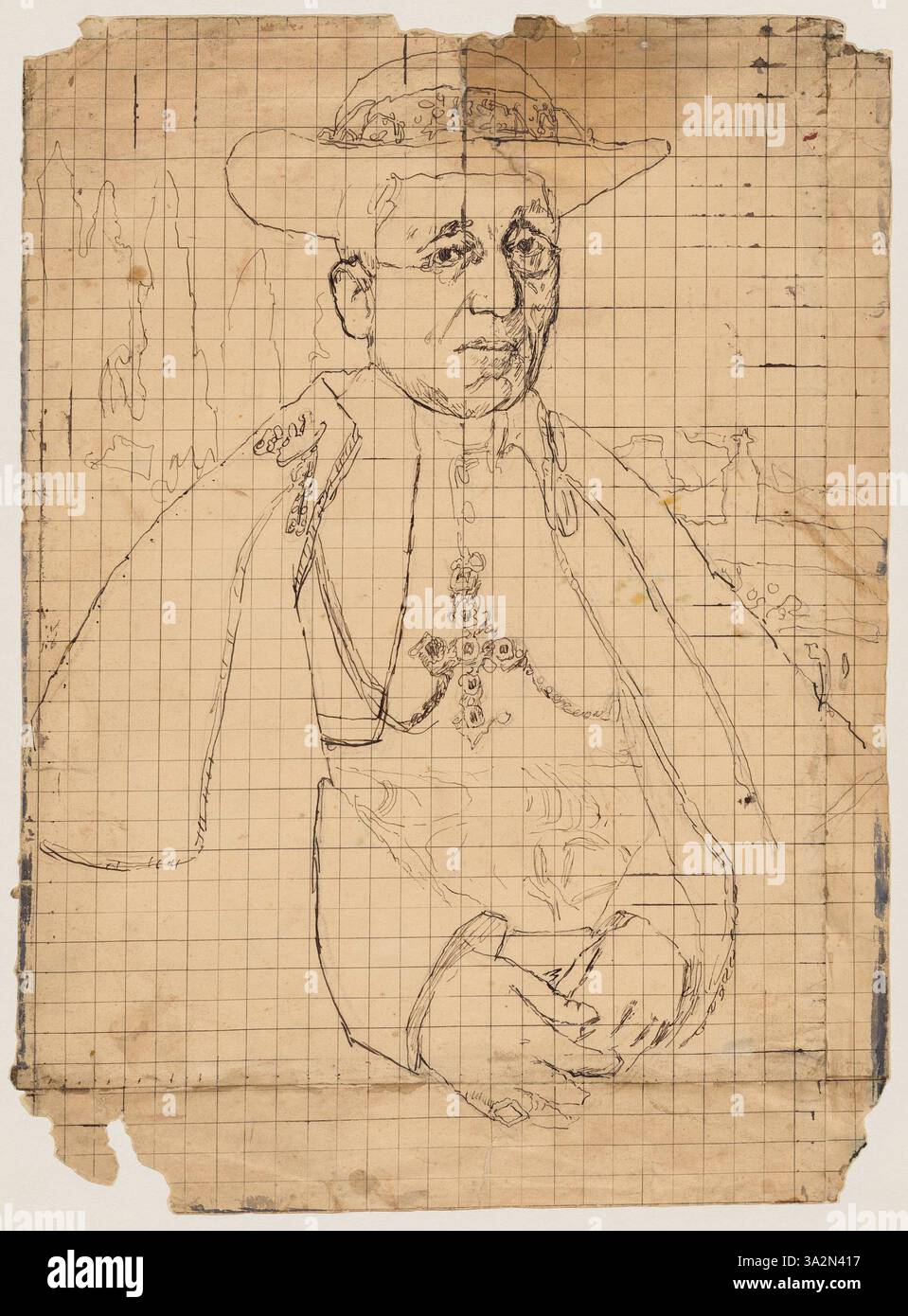 This portrait by Gwen John depicts Pope Benedict XV, emphasizing his ...