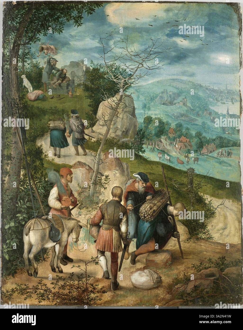 This 16th-century painting by the Brunswick Monogrammist shows the ...