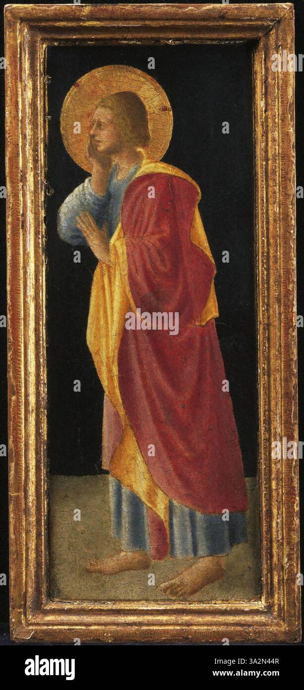 This piece by a follower of Fra Angelico portrays Saint John ...