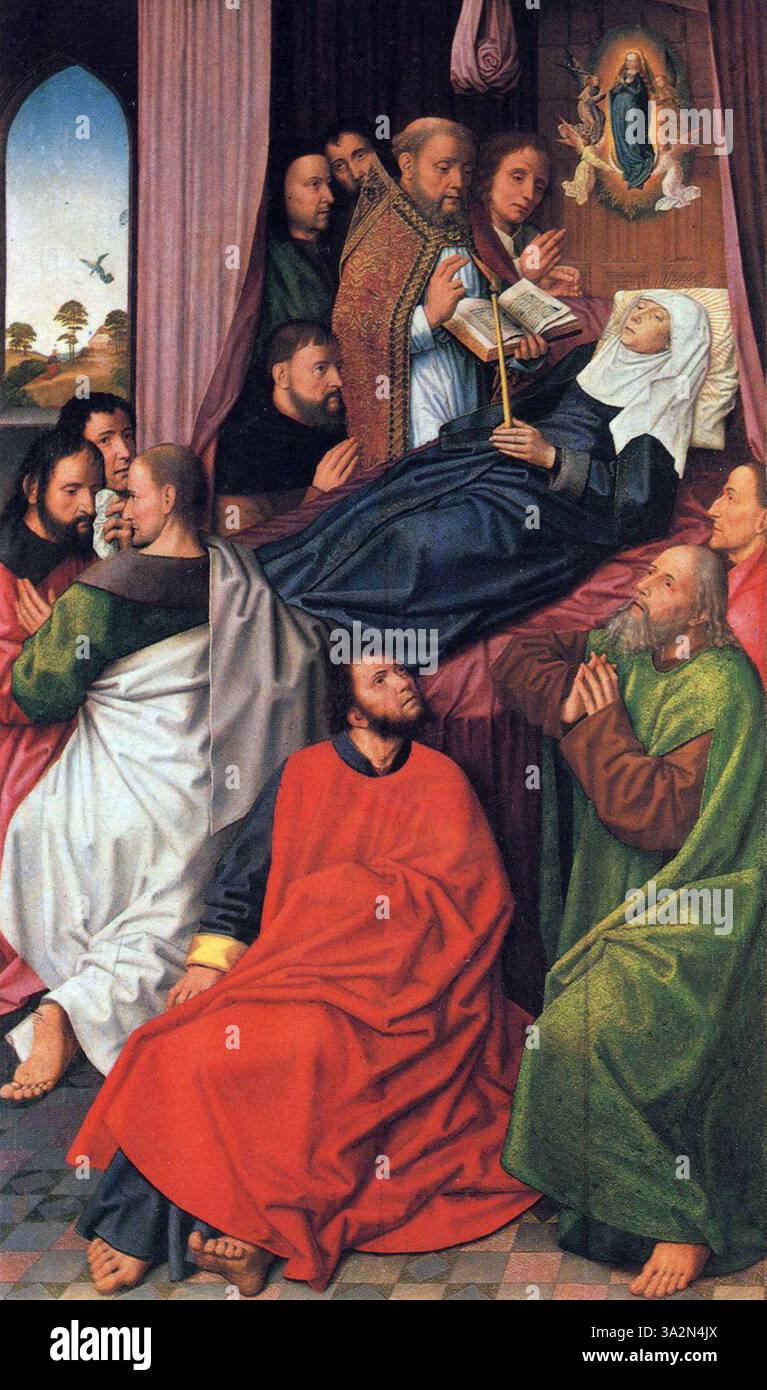 In this 13-panel polyptych by Gerard David, the Life of the Virgin is depicted in rich detail ...