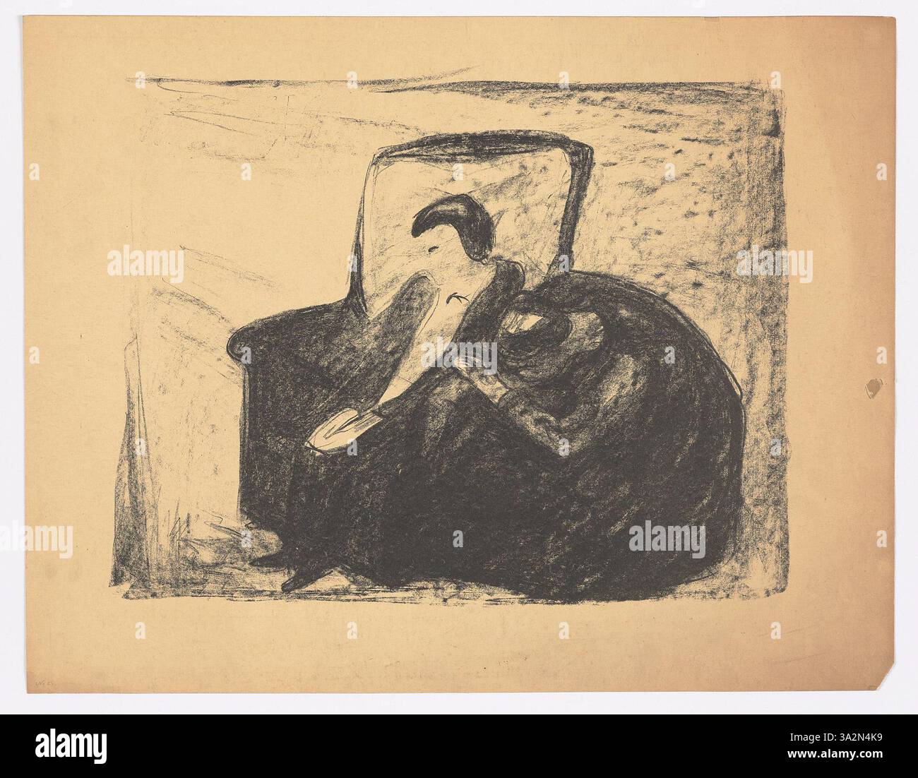 This version of 'Ghosts Osvald' by Edvard Munch emphasizes the spectral ...