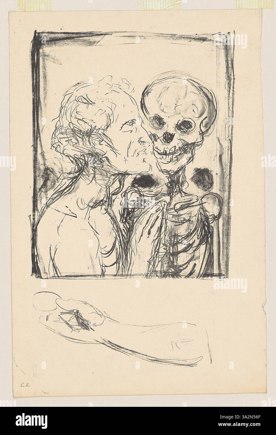 This piece by Edvard Munch captures the unsettling theme of death ...