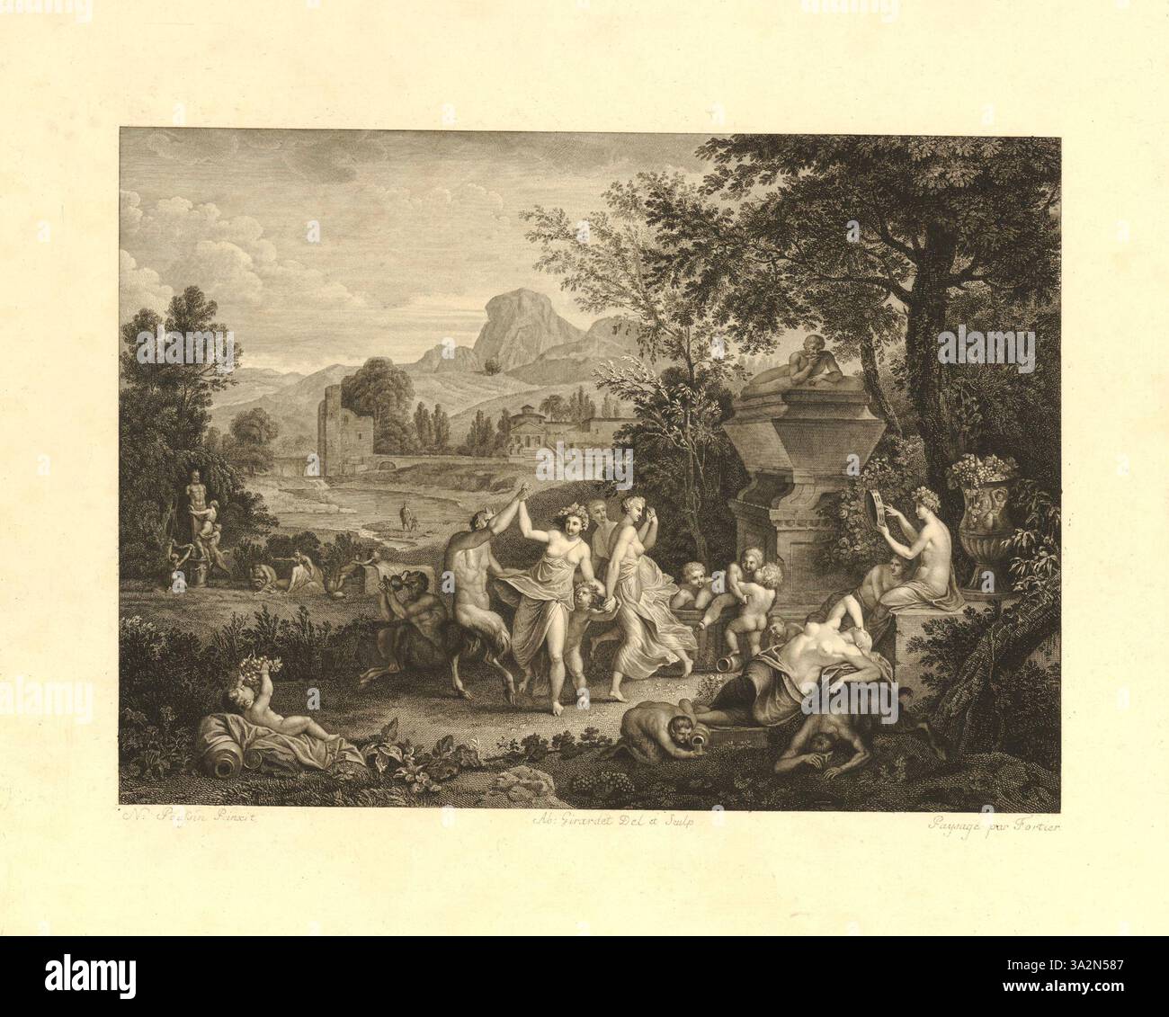 An artwork by Abraham Girardet, showing his adaptation of Nicolas ...