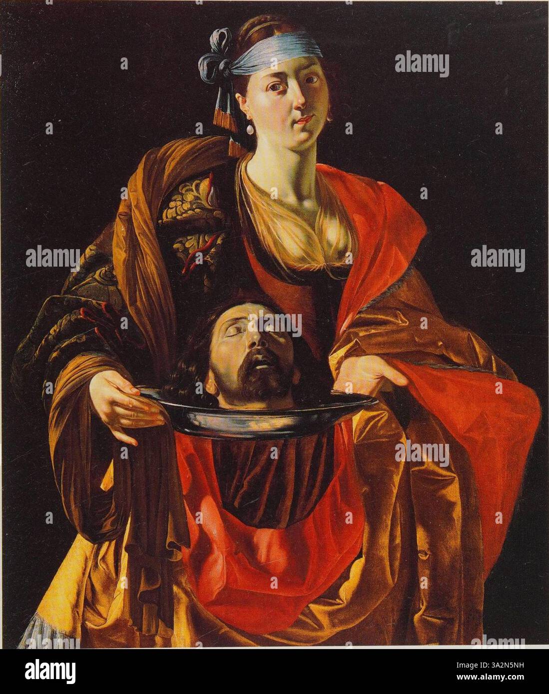 Caravaggio uses his signature chiaroscuro technique to highlight the ...