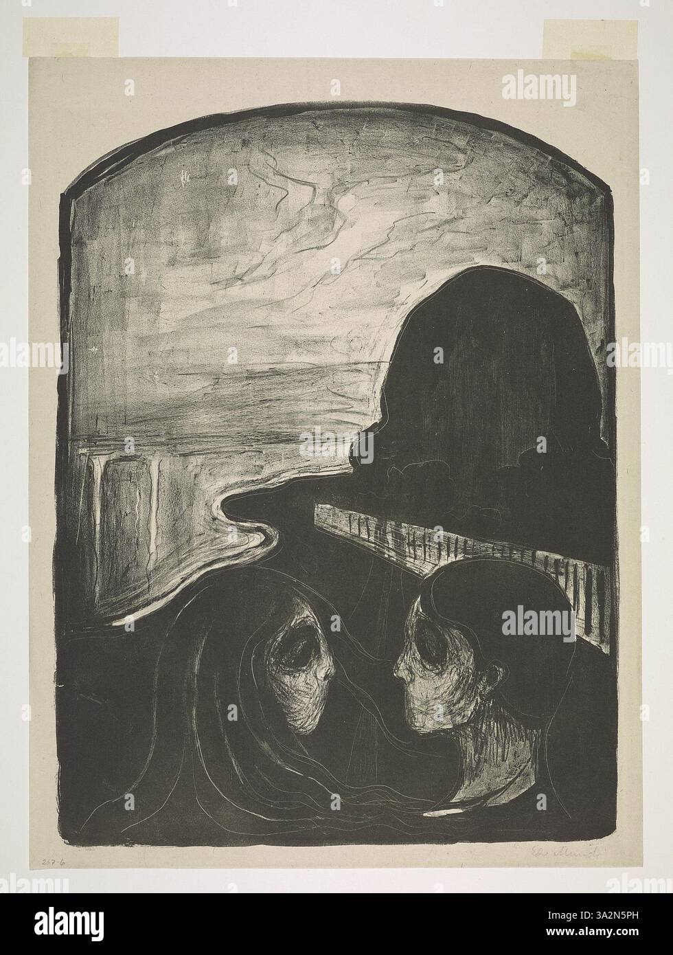 ‘Attraction I’ by Edvard Munch depicts a dynamic, intense relationship ...
