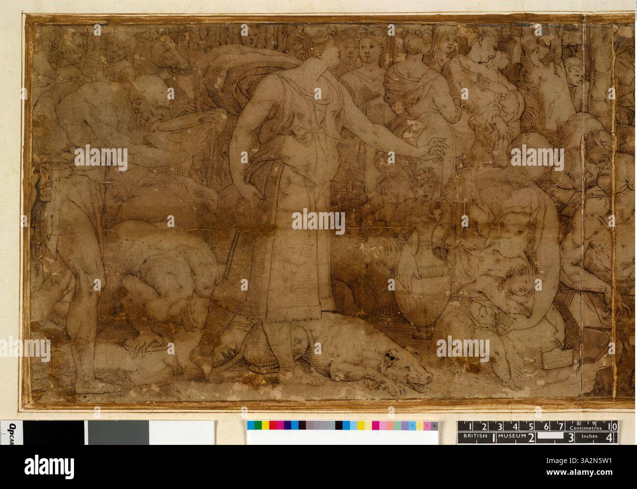 This frieze, based on Beccafumi's original, illustrates the moment ...