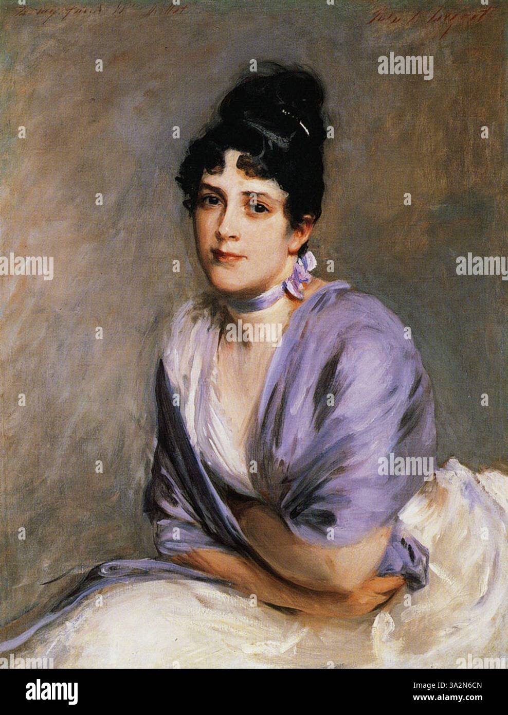This portrait of Mrs. Frank Millet, painted by John Singer Sargent ...