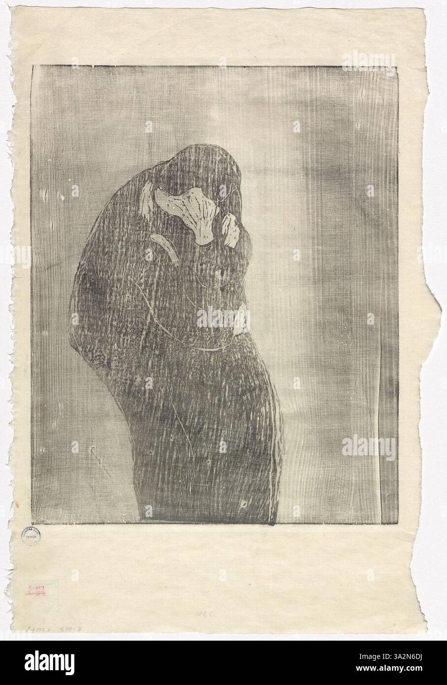 'The Kiss III' by Edvard Munch portrays a couple in a passionate kiss ...