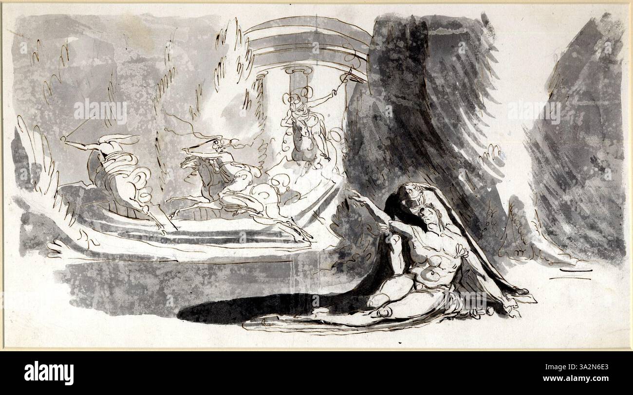 This dramatic drawing illustrates the death of Gaius Gracchus from ...