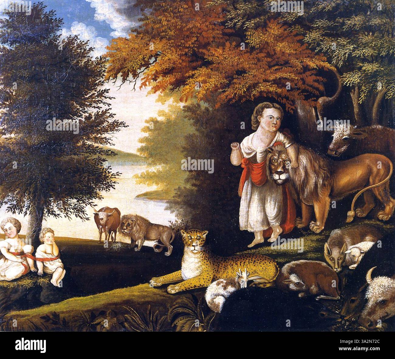 'Peaceable Kingdom' (1829-1831) by Edward Hicks portrays a serene ...