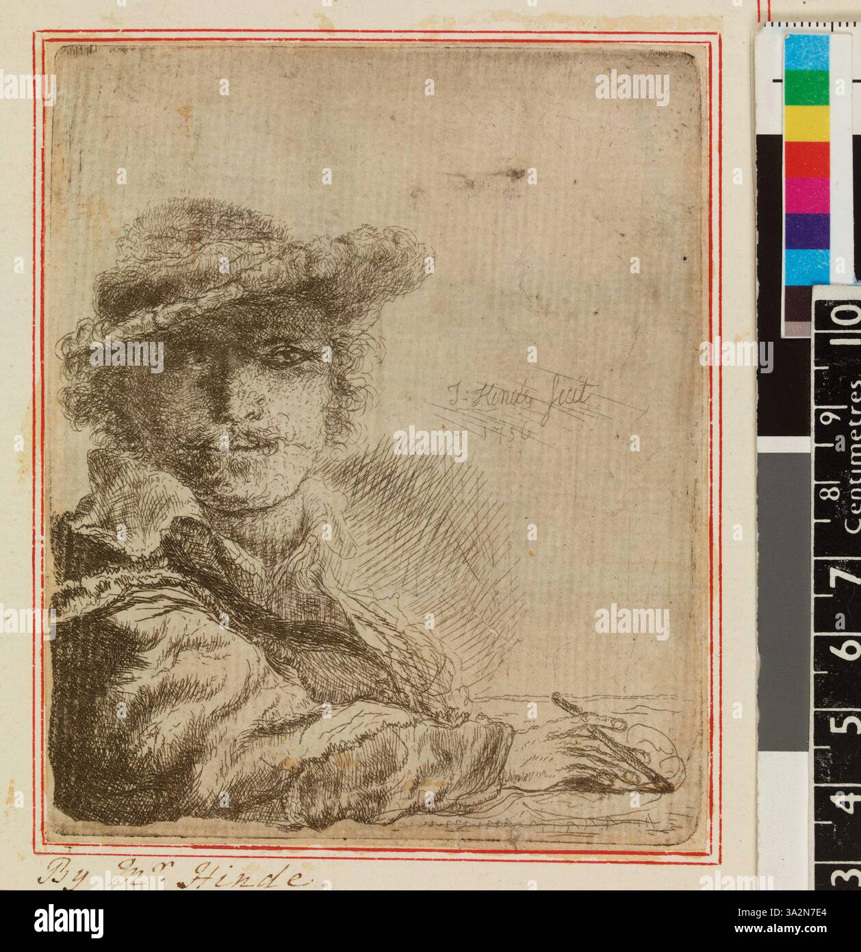 This 1931 portrait by John Hinde depicts Rembrandt with emphasis on the ...
