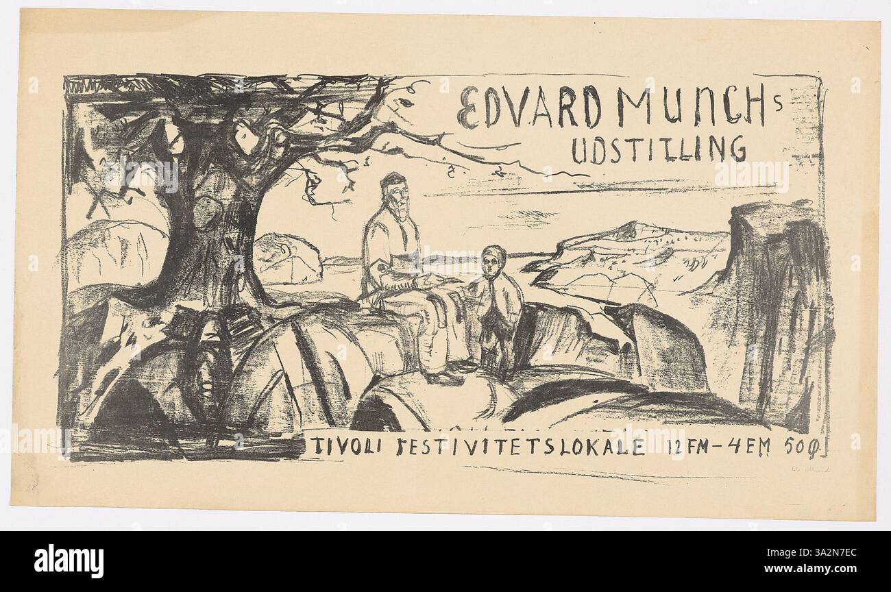 This artwork by Edvard Munch uses a combination of sharp contrasts and ...
