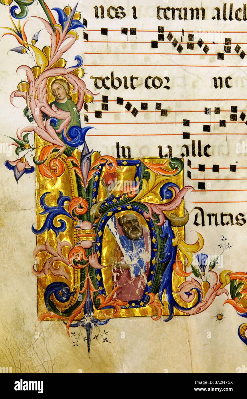 Lorenzo Monaco's 'Profeta' (Prophet) features a prophet from the Bible, painted in the 15th ...