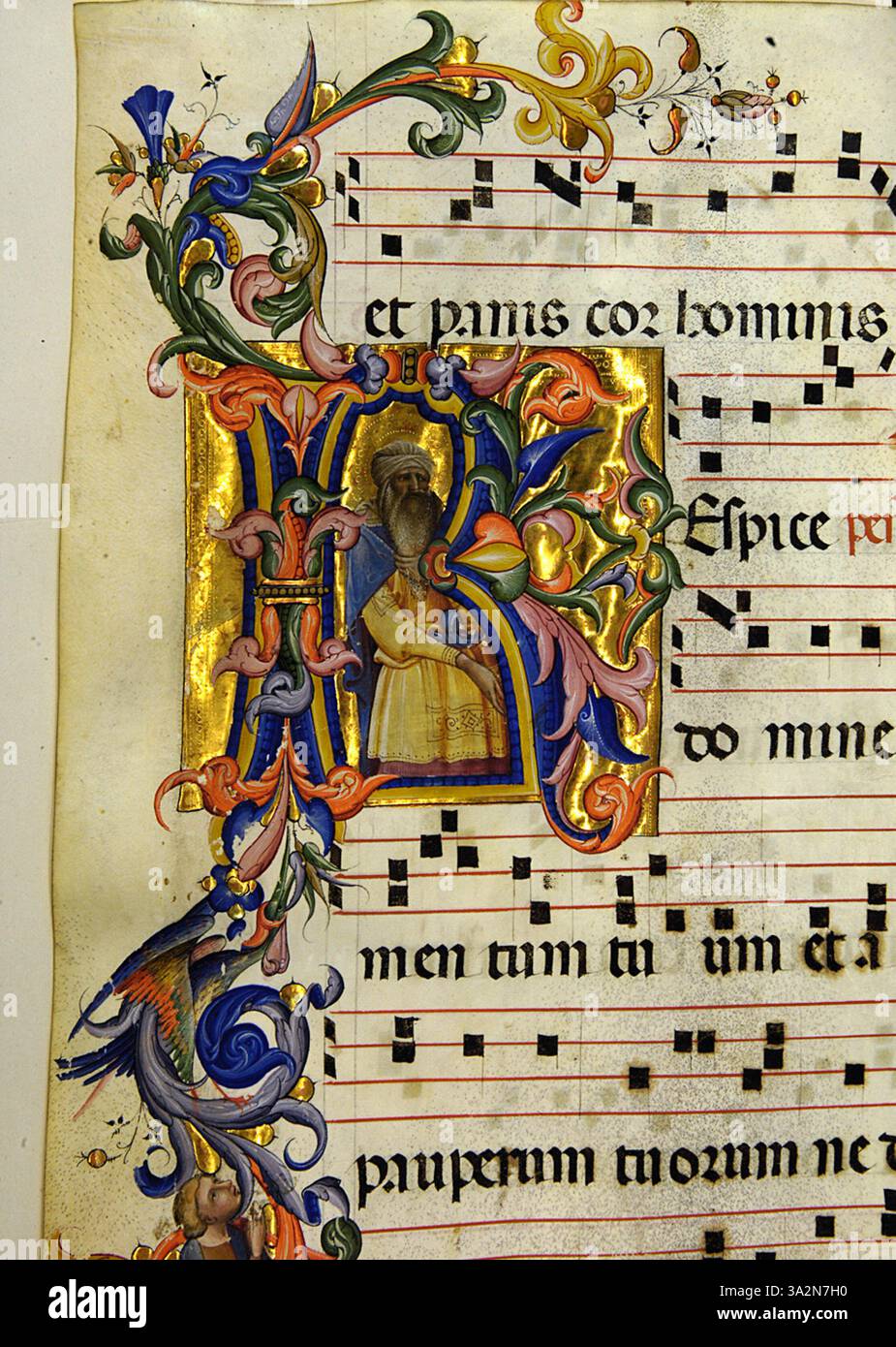 Lorenzo Monaco's 'Profeta' (Prophet) illustrates a sacred figure ...