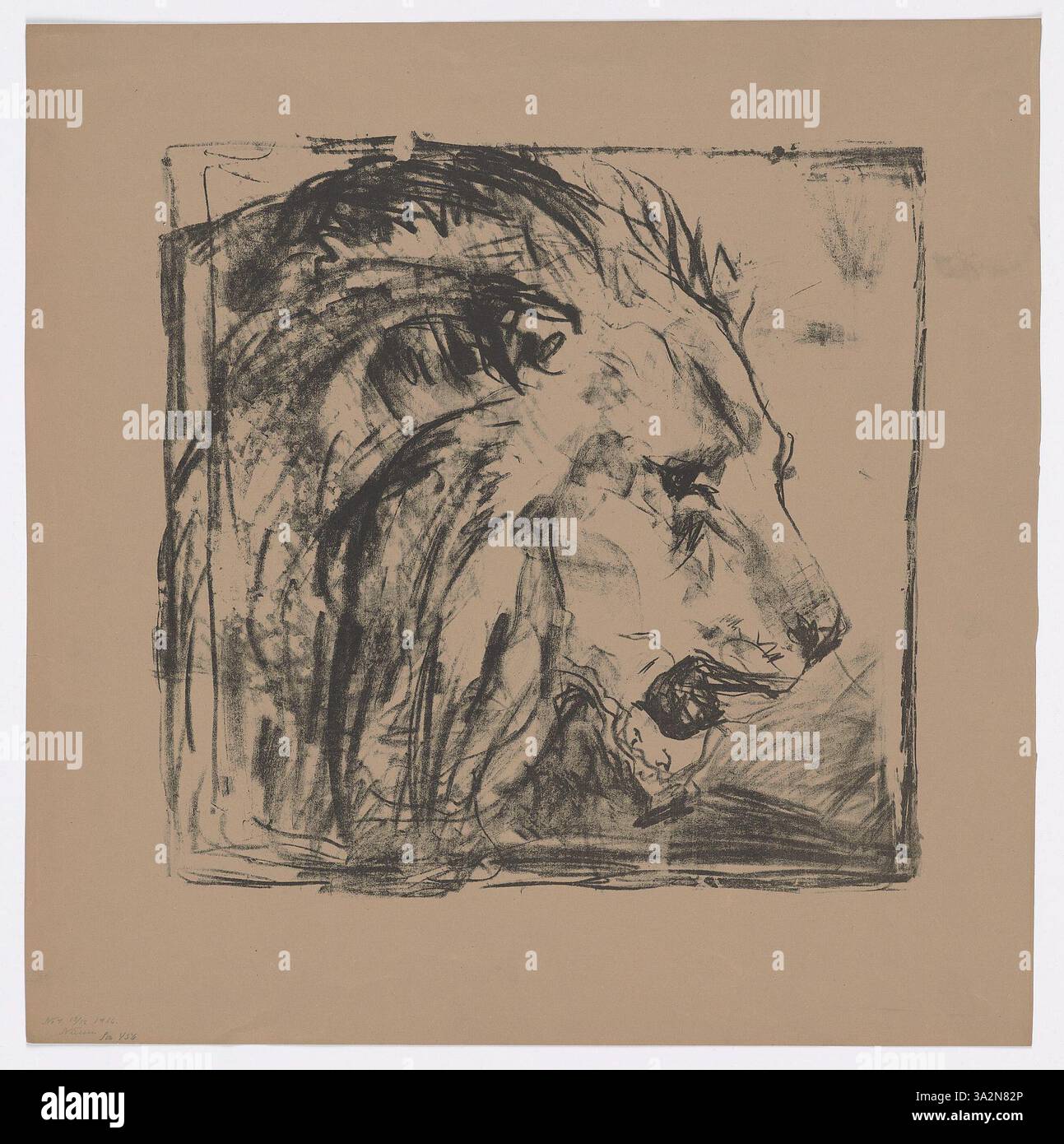 'The Lion Tamer' by Edvard Munch captures a tense moment between a lion ...