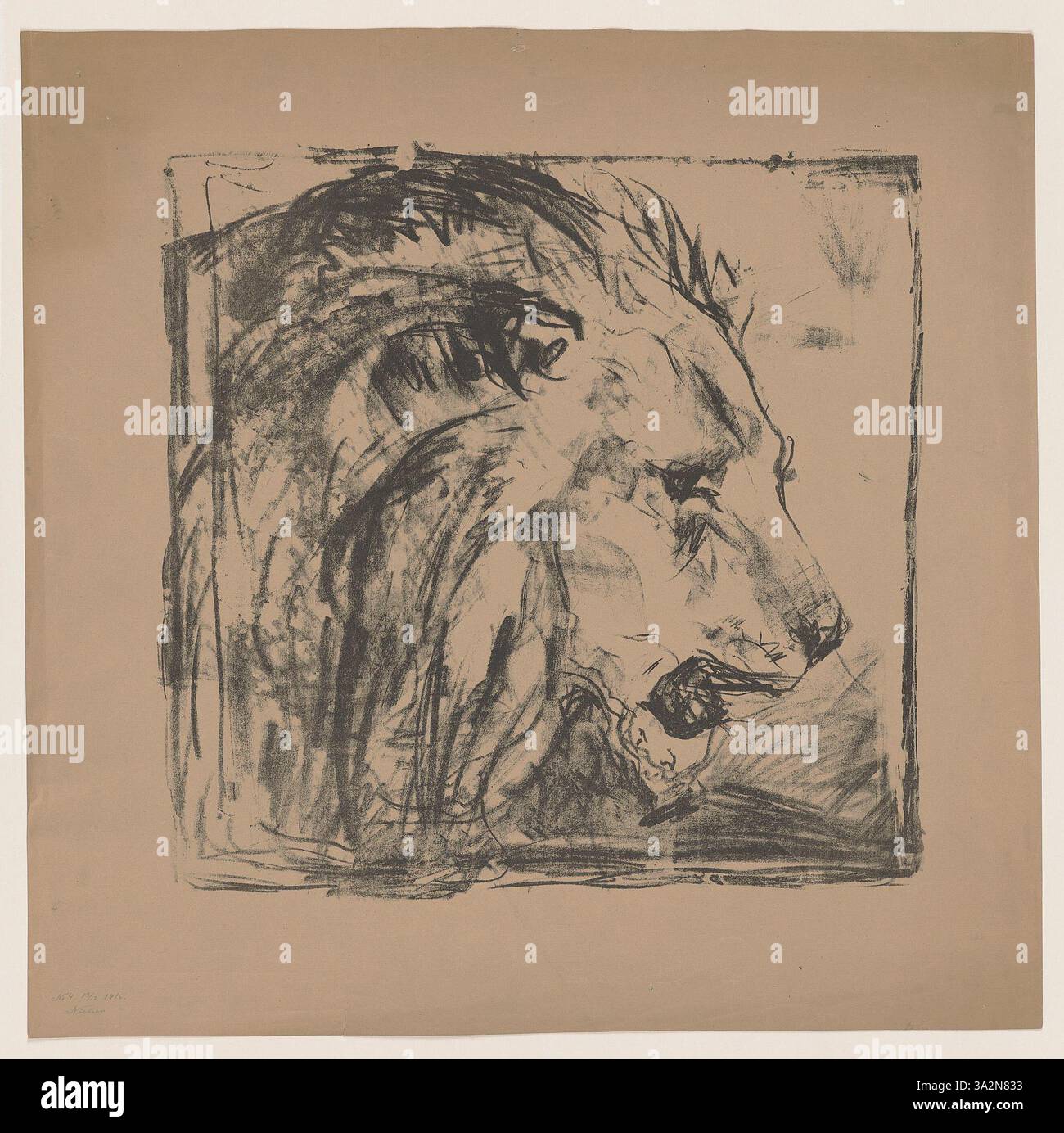 In this piece, Munch portrays a tense moment between the lion tamer and ...