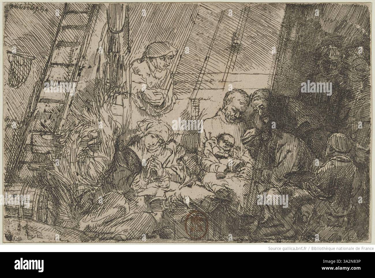 Rembrandt’s use of light and shadow in this portrait creates a striking ...