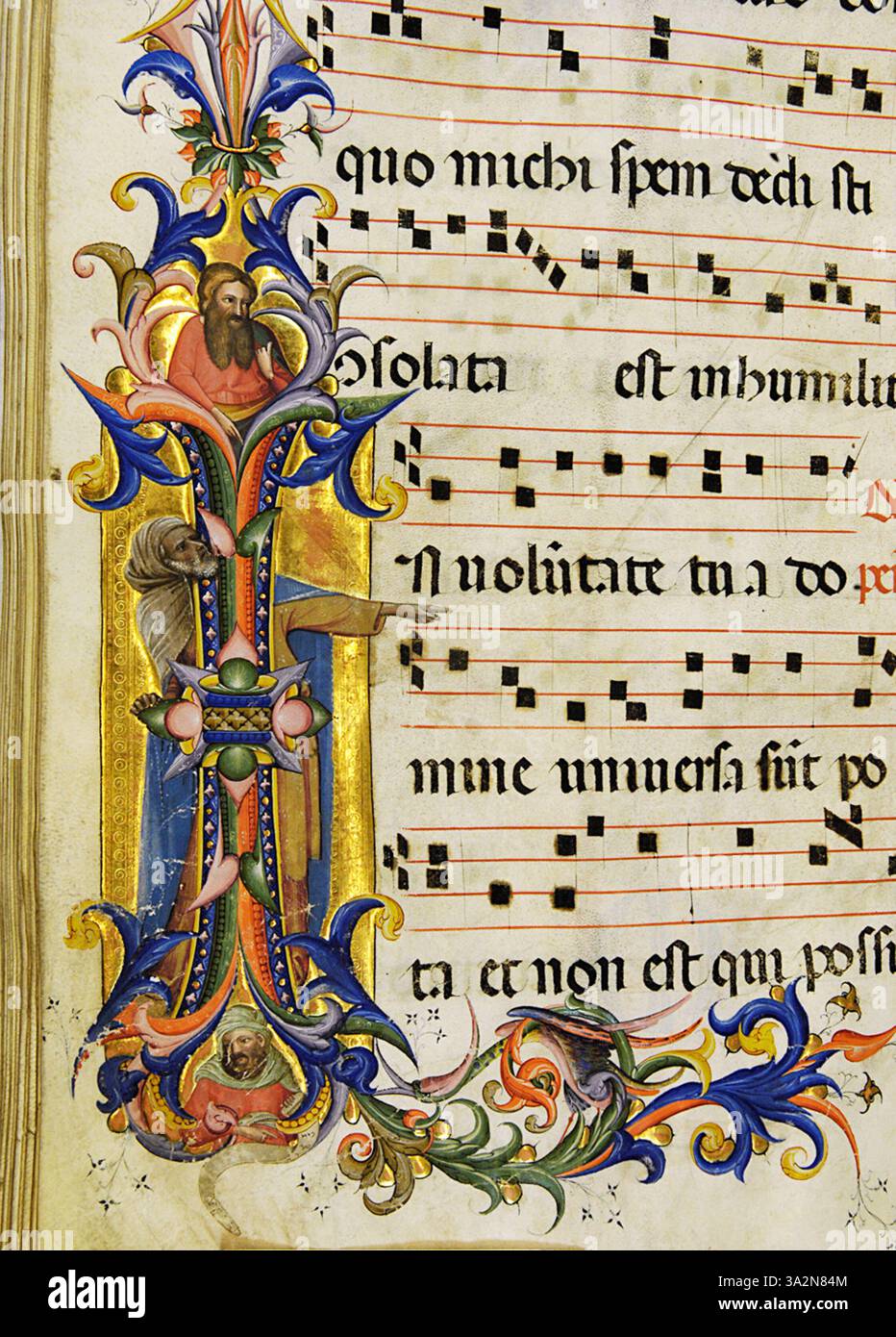 In this work, Lorenzo Monaco illustrates a prophet, focusing on the ...