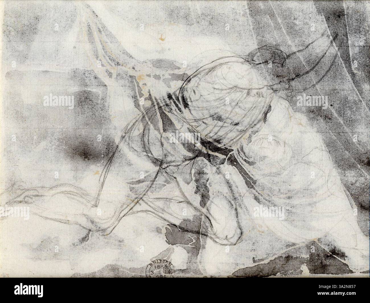 This verso drawing illustrates Achilles lamenting the death of ...