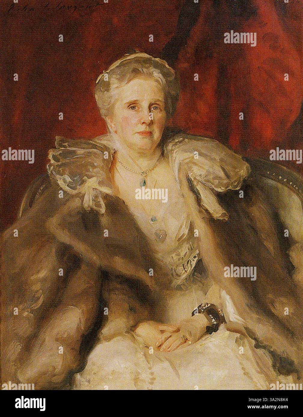 In this 1904 portrait, Mrs. Hugh Smith is depicted in a dignified ...