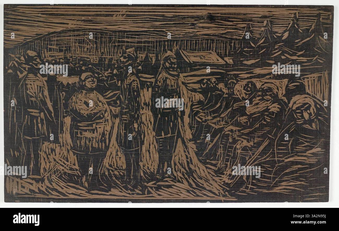 'The Pretenders Warriors' by Edvard Munch portrays two figures engaged ...