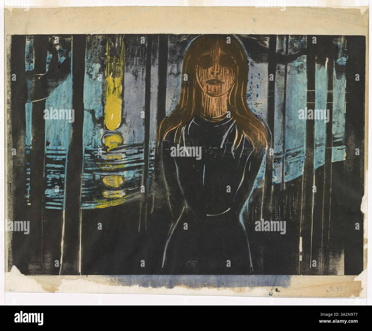 In this painting, Munch portrays figures under the influence of a ...