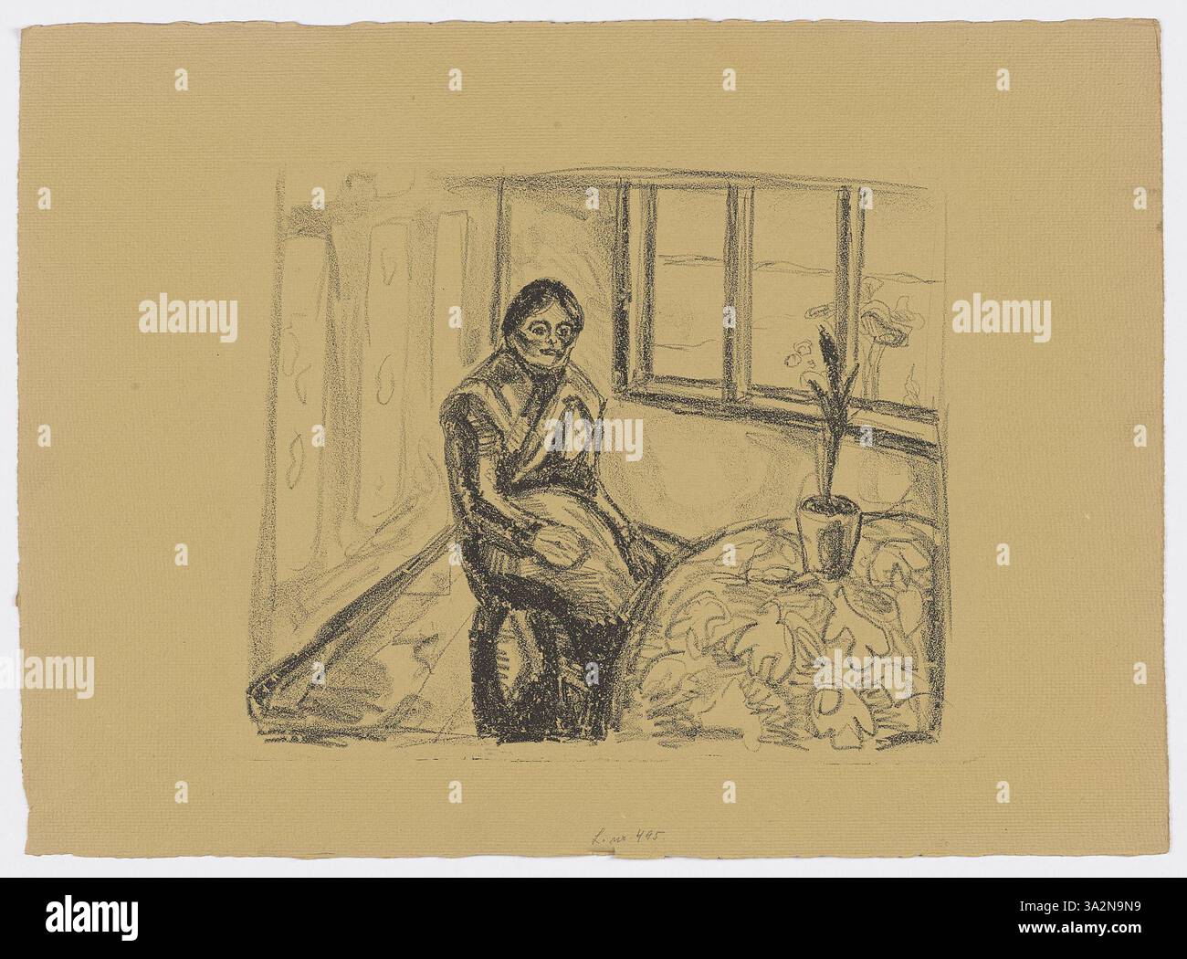 'Melancholy' presents a figure shrouded in melancholy, with the subdued ...