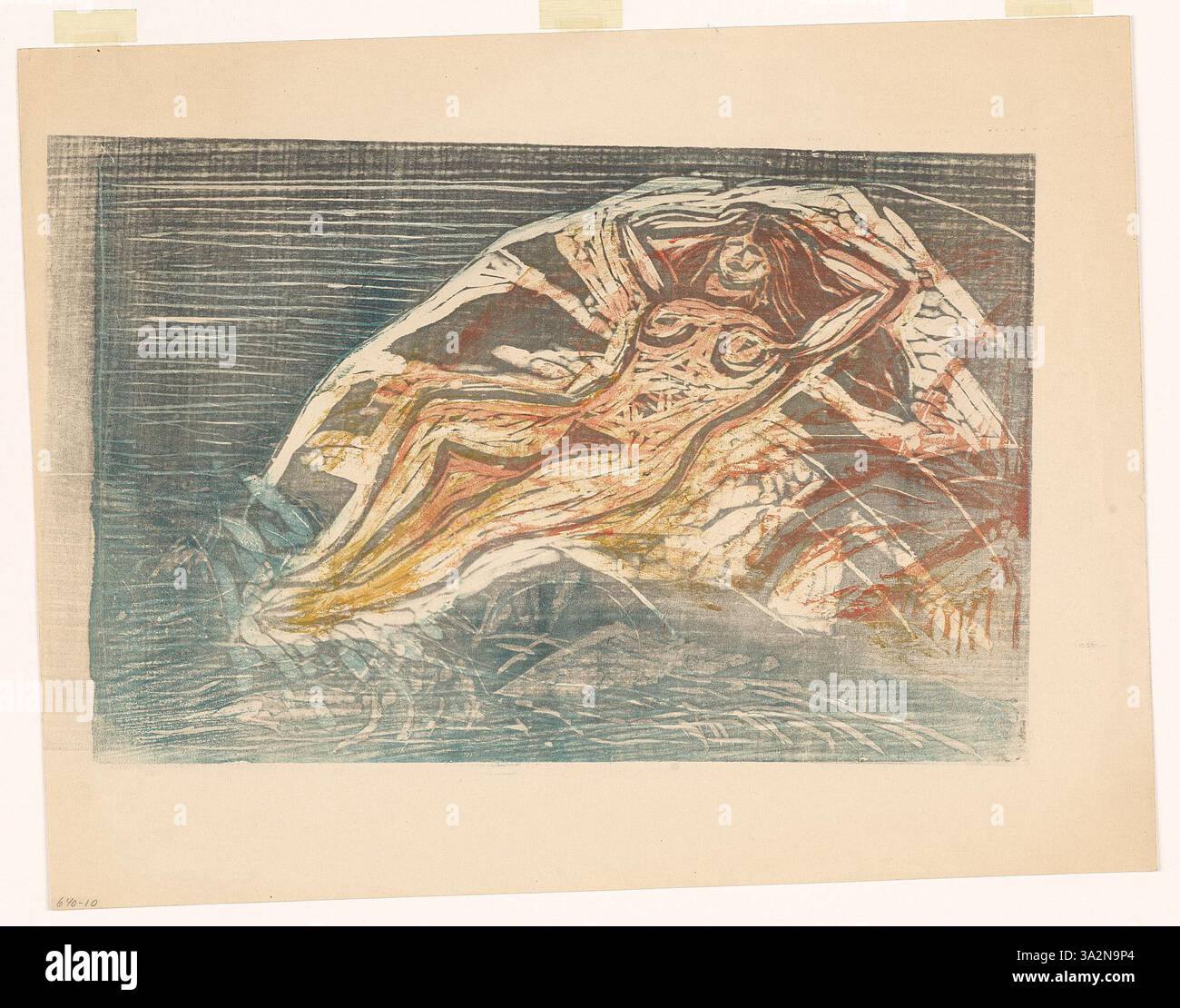 This painting from Edvard Munch's Sunbathing II series depicts a figure ...