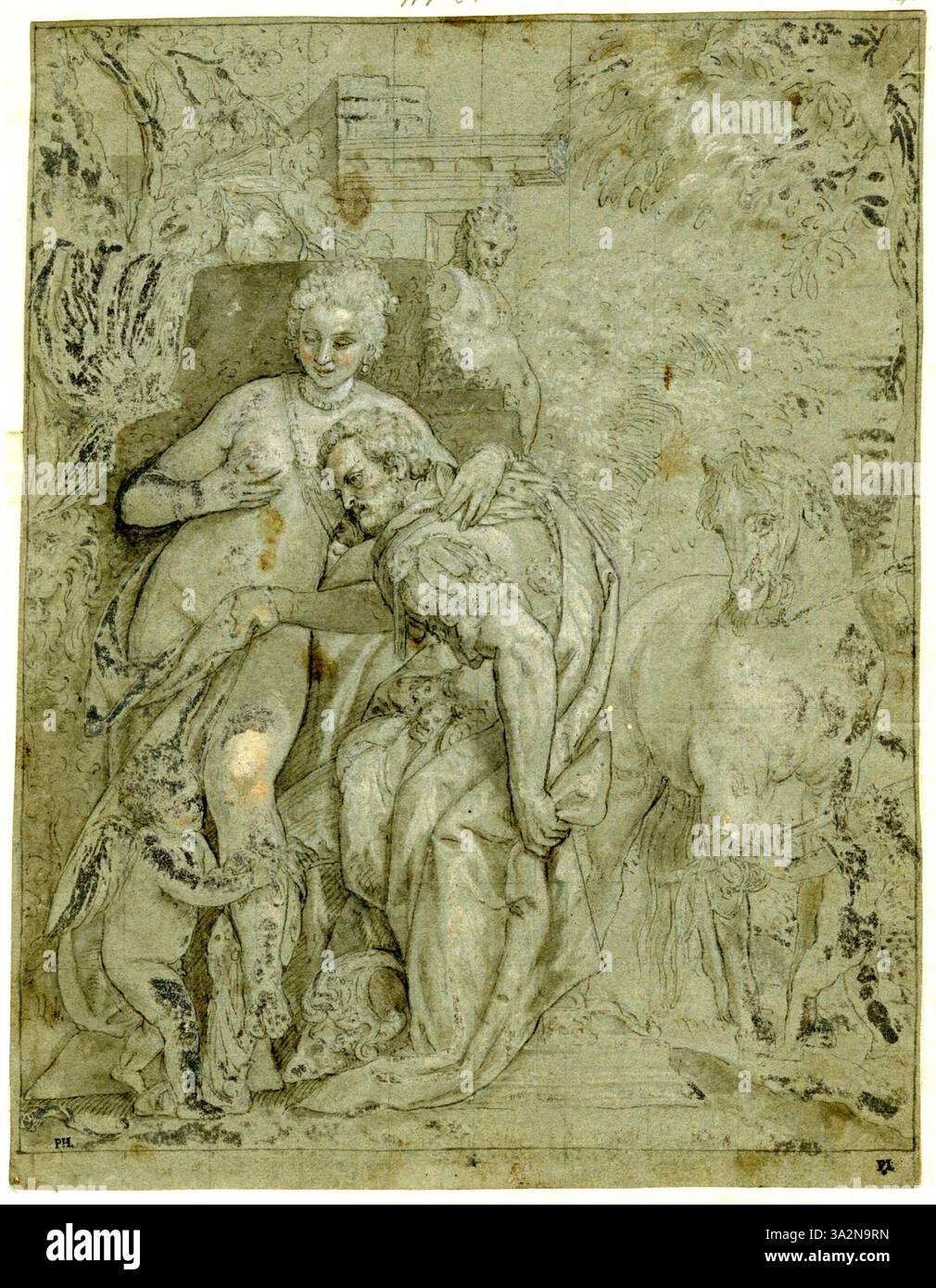 This reproduction of Veronese’s 'Venus and Mars' depicts the ...