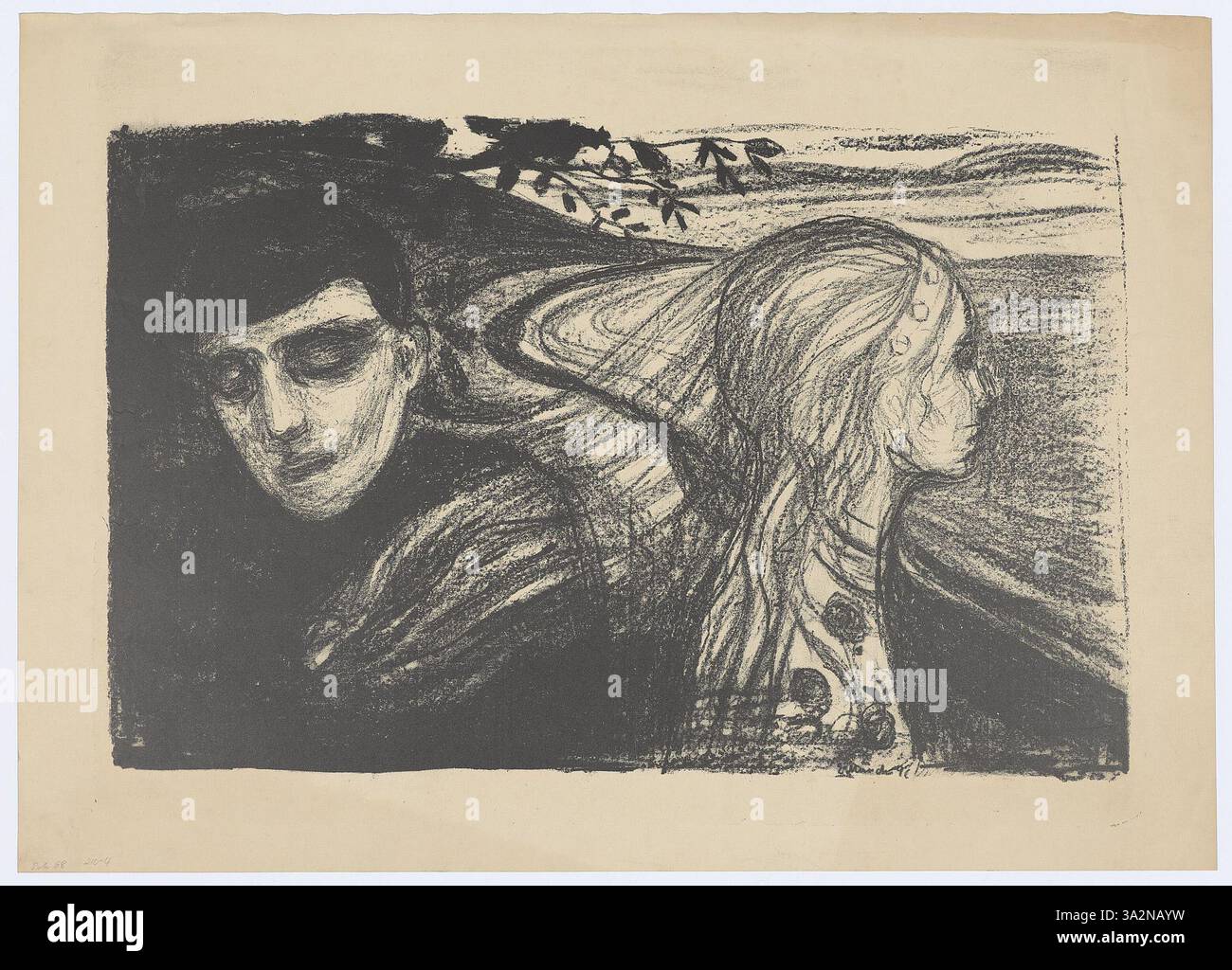 In this painting, Edvard Munch captures the emotional tension of two ...