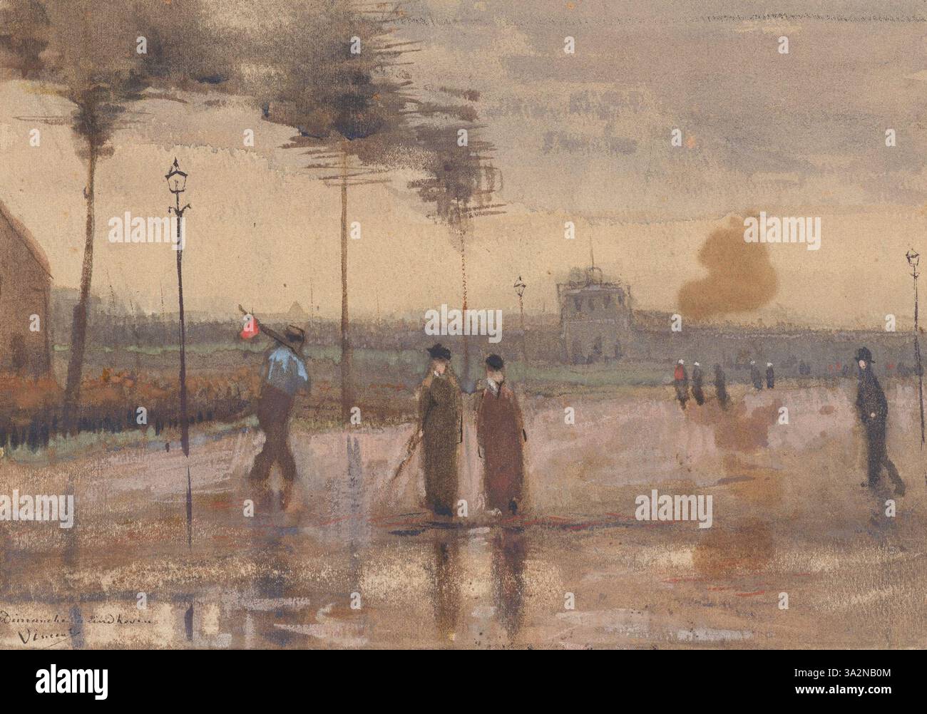 This work exemplifies Van Gogh's distinctive style, blending rich color ...