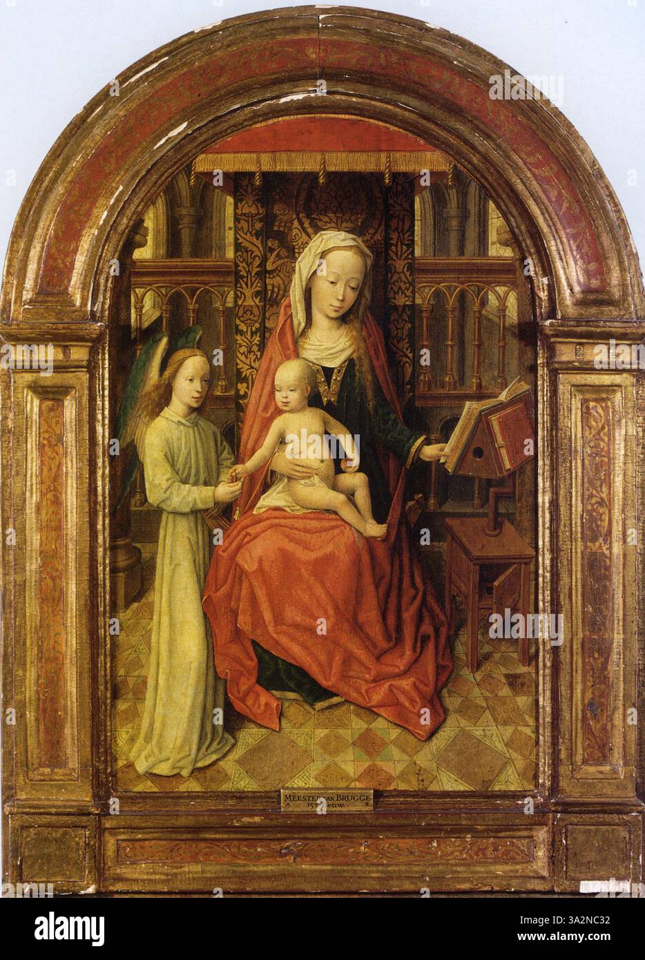Memling’s 'The Virgin with an Angel' is a detailed portrayal of the ...