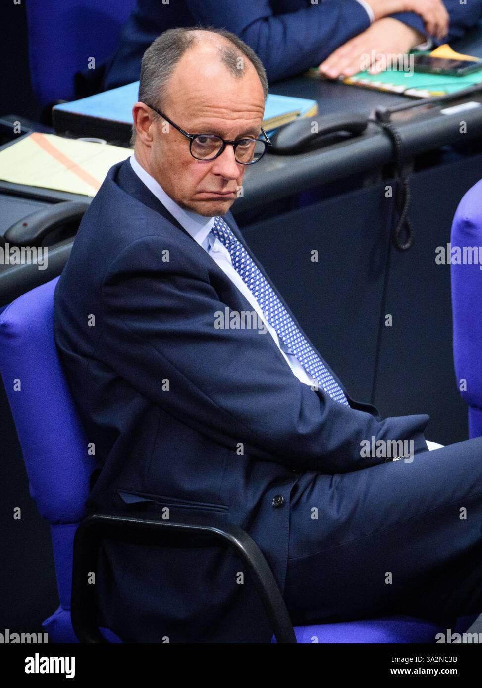 Berlin, Germany. 13th Mar, 2025. Friedrich Merz, CDU Chairman and ...