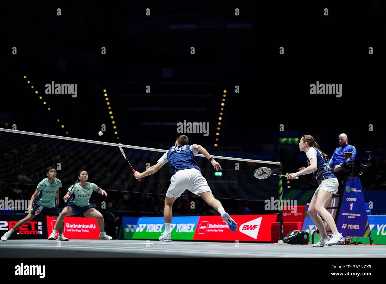 England's Gregory Mairs and Jenny Mairs in action during their R16 ...