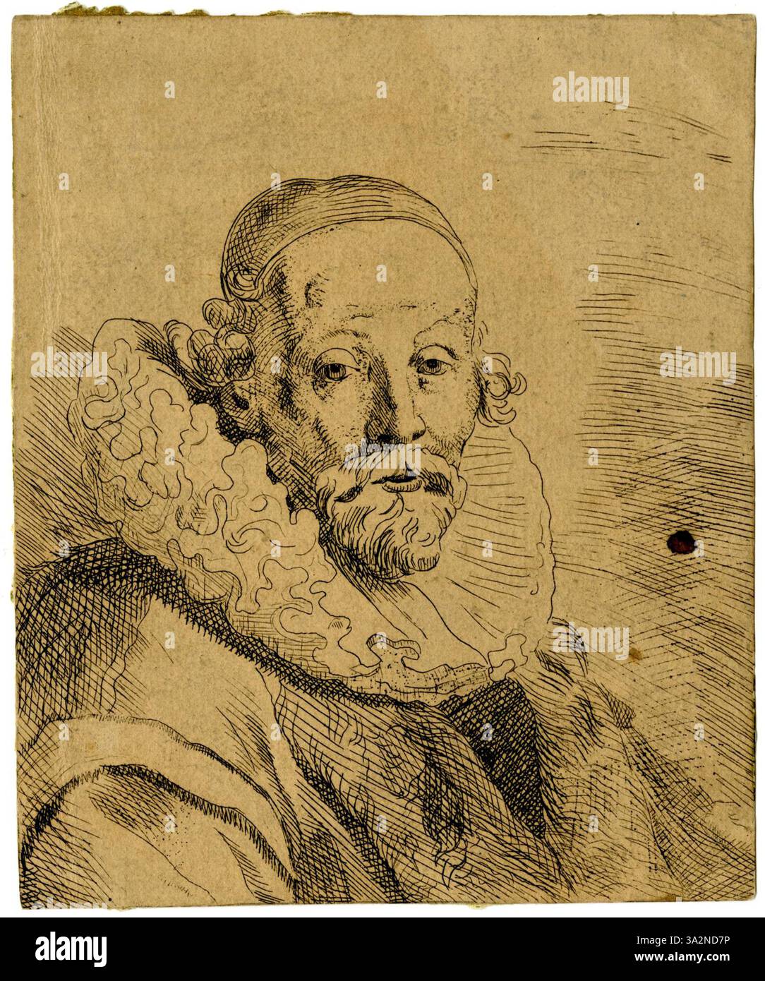 This reproduction portrays Jan Uytenbogaert, a preacher of the ...