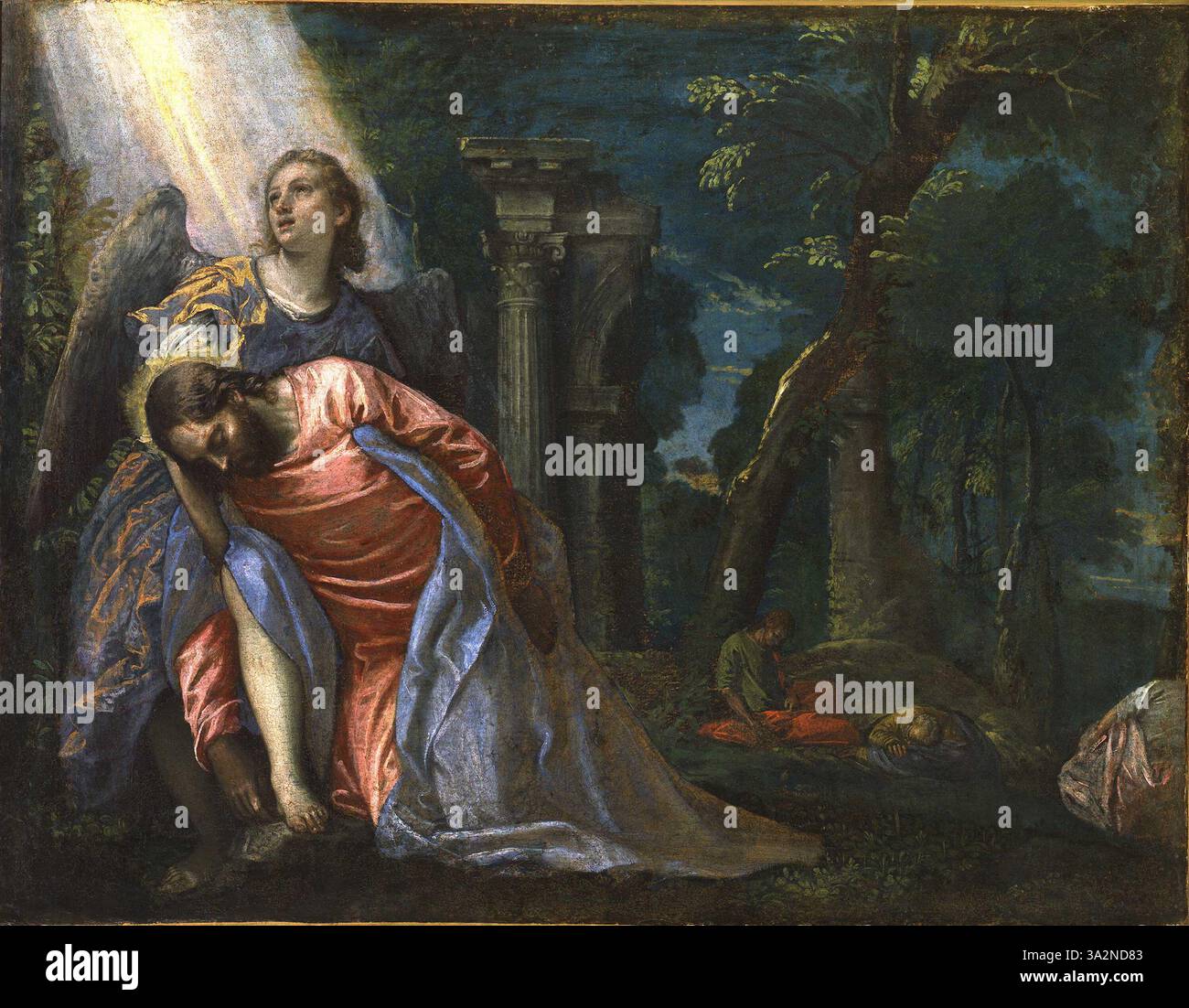 In *Christ in the Garden* (1582-1583), Paolo Veronese portrays Christ ...