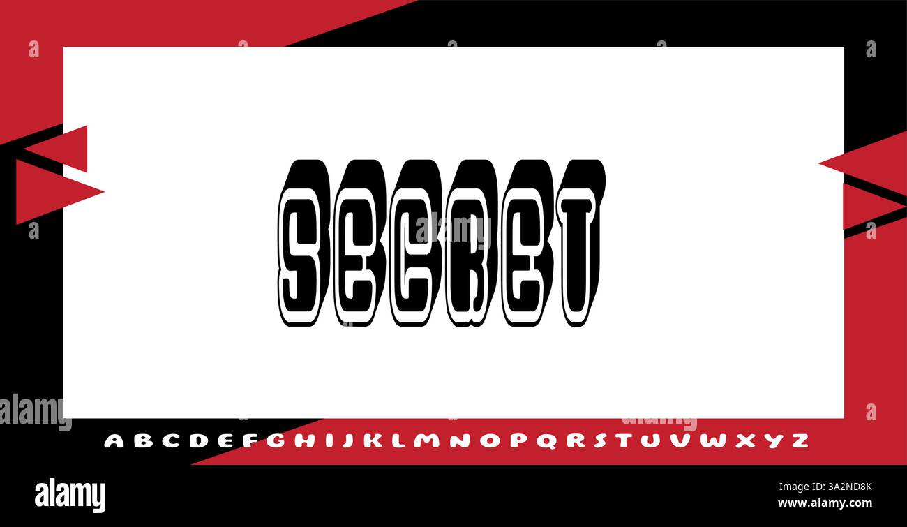 l project font, technical draw style alphabet. Geometrical typography ...