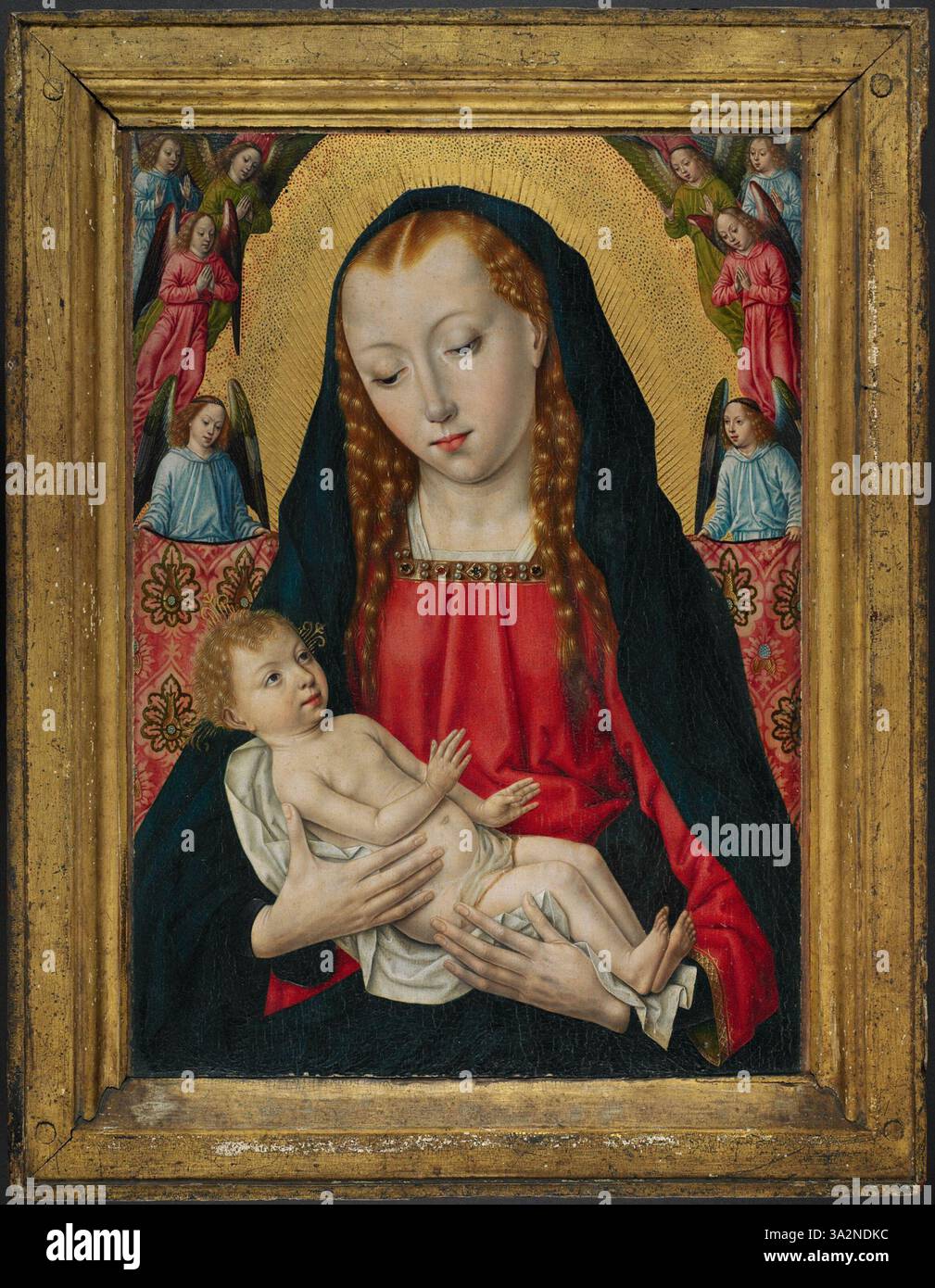 This 1480 painting by the Master of the Saint Ursula Legend shows the ...
