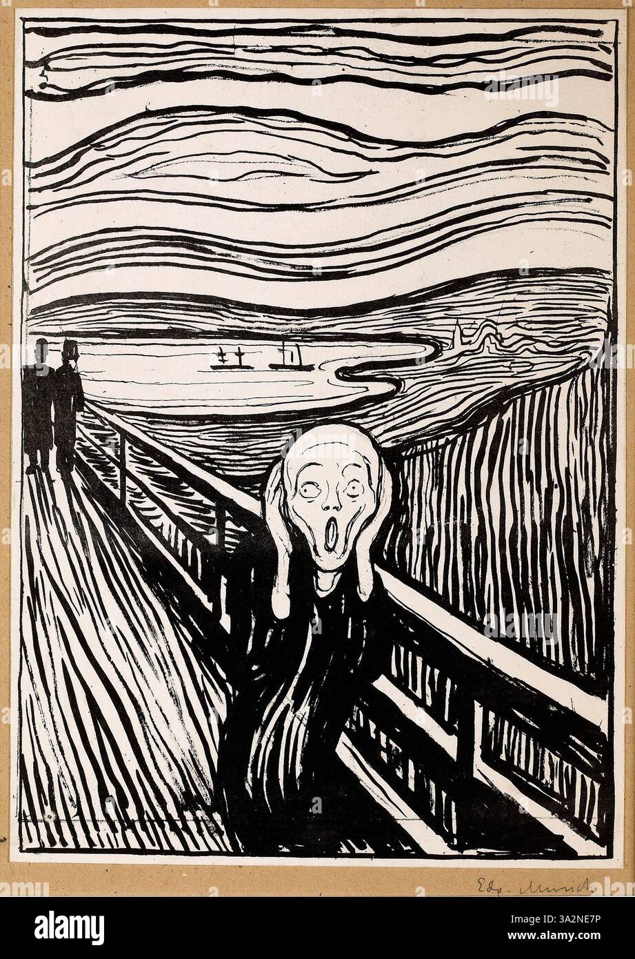 'The Scream' by Edvard Munch is one of the most iconic paintings in modern art. The figure, with ...