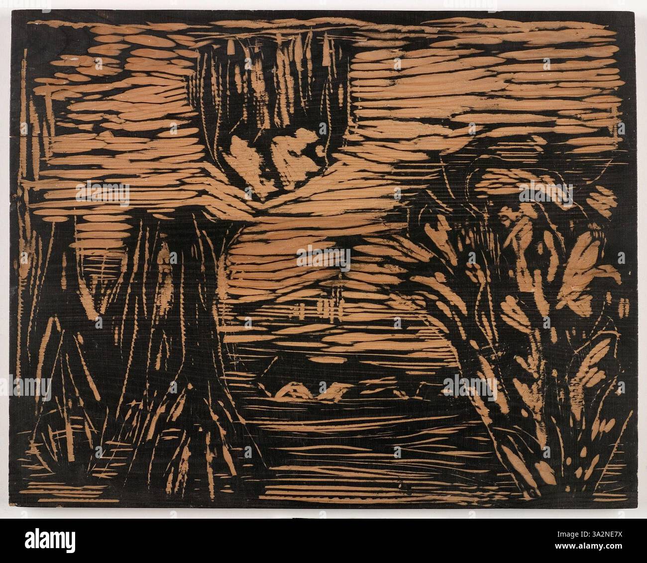 'Garden in Snow II' by Edvard Munch explores similar themes as its ...