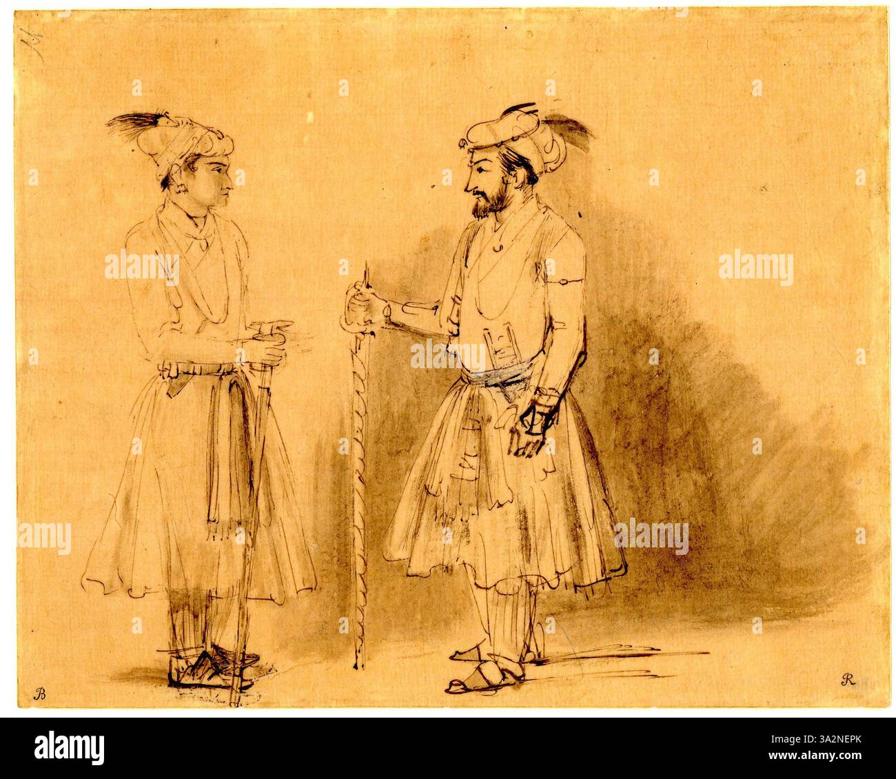 Mughal noblemen hi-res stock photography and images - Alamy