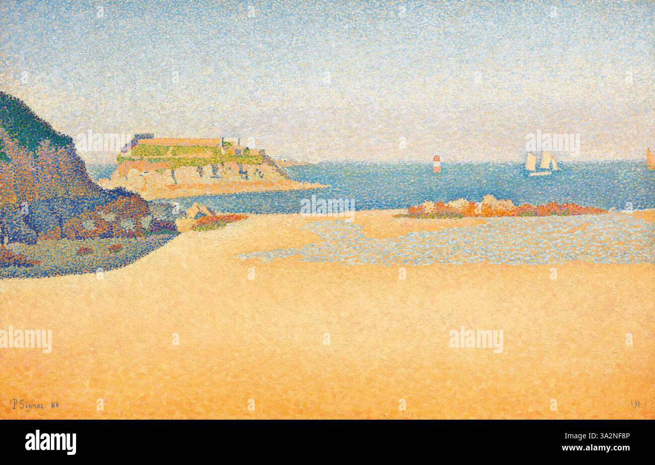 'Portrieux. La Comtesse' by Paul Signac is a seascape depicting the ...