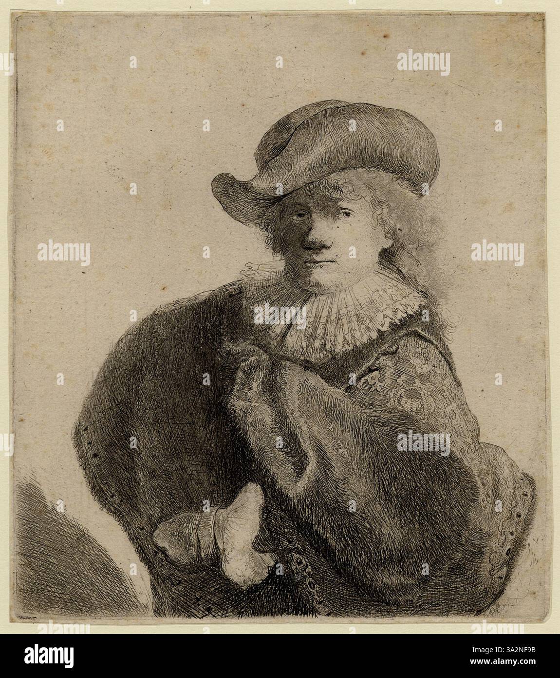 This Rembrandt etching exemplifies the artist's use of intricate ...