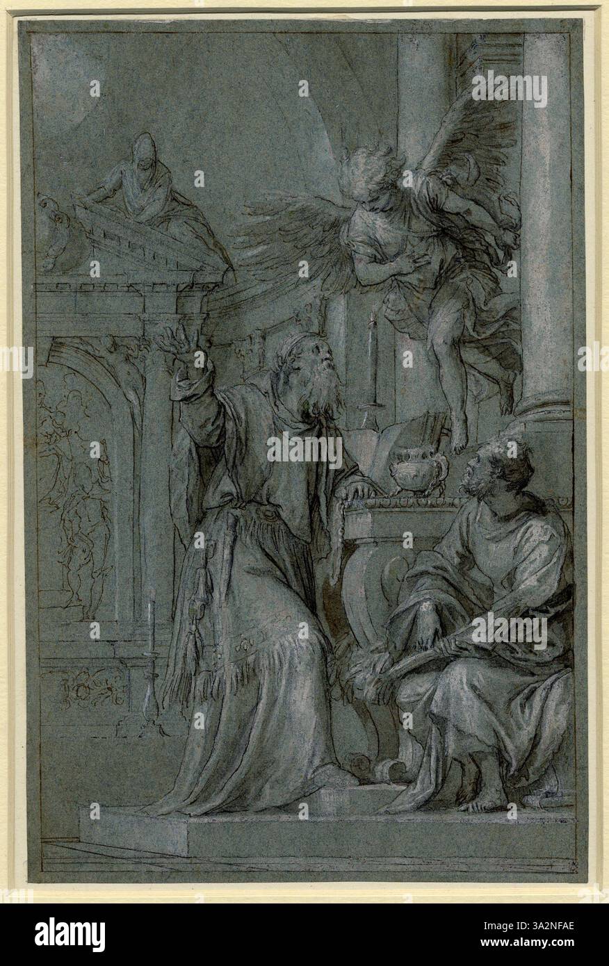 This work by Veronese depicts the angel appearing to Zacharias ...