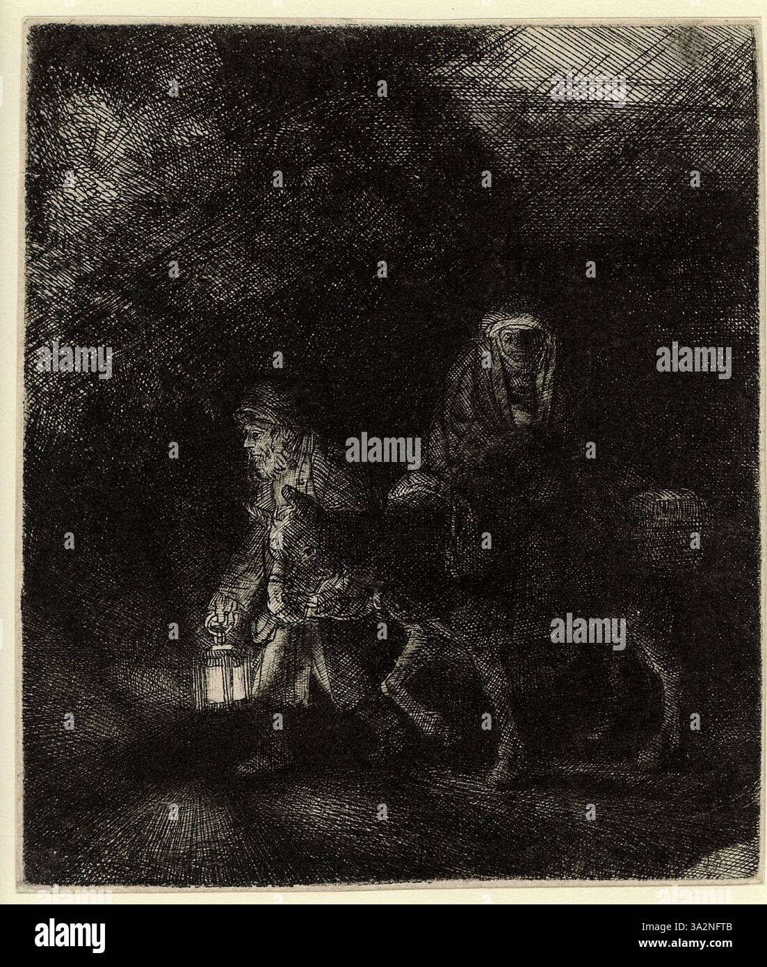 A Rembrandt etching that demonstrates his exceptional technique in ...