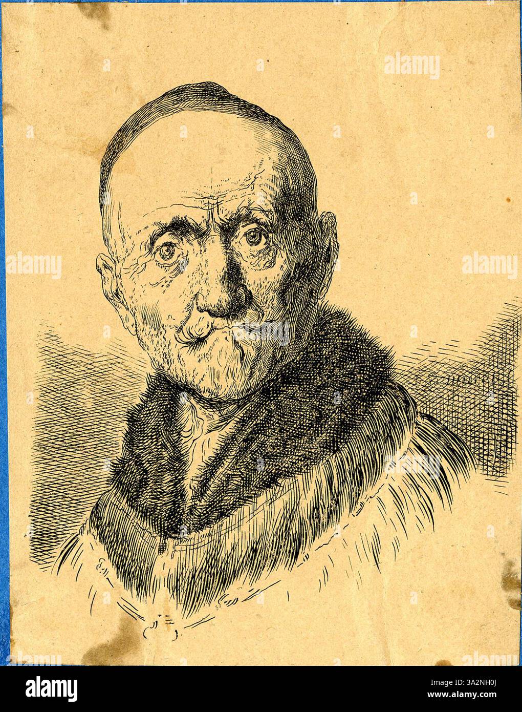 In this etching by Rembrandt, Baron Dominique Vivant Denon’s image is ...