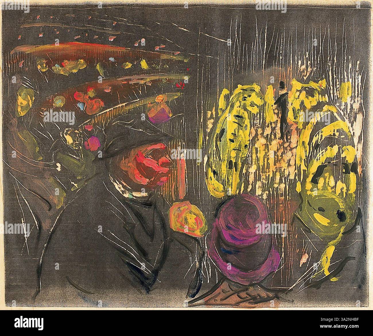 ‘At the Circus’ by Munch presents a moment at a circus, capturing the ...